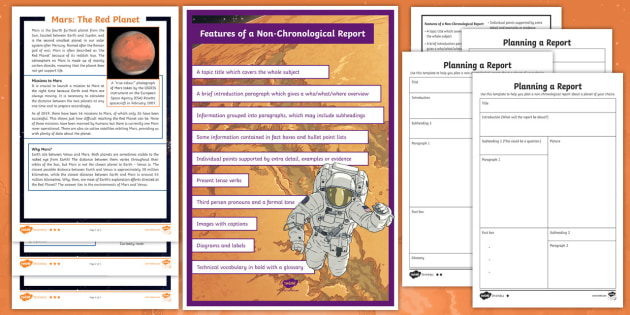Space Non-Chronological Report KS2 Writing Activity Pack